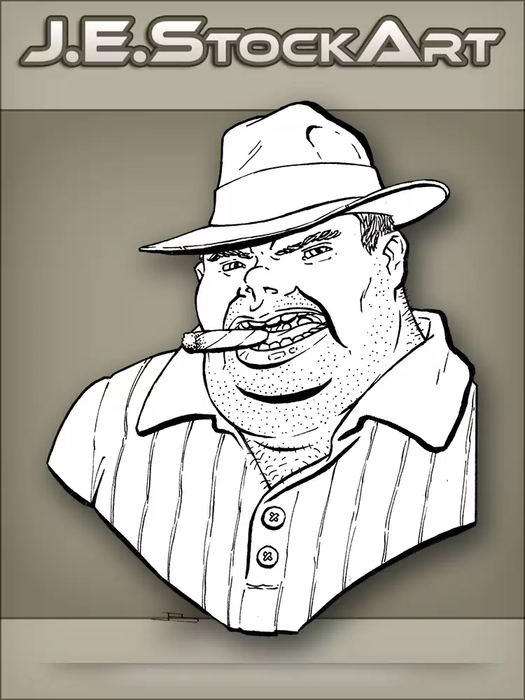 JEStockArt - Modern - Italian Gangster With Fedora And Cigar - INB ...
