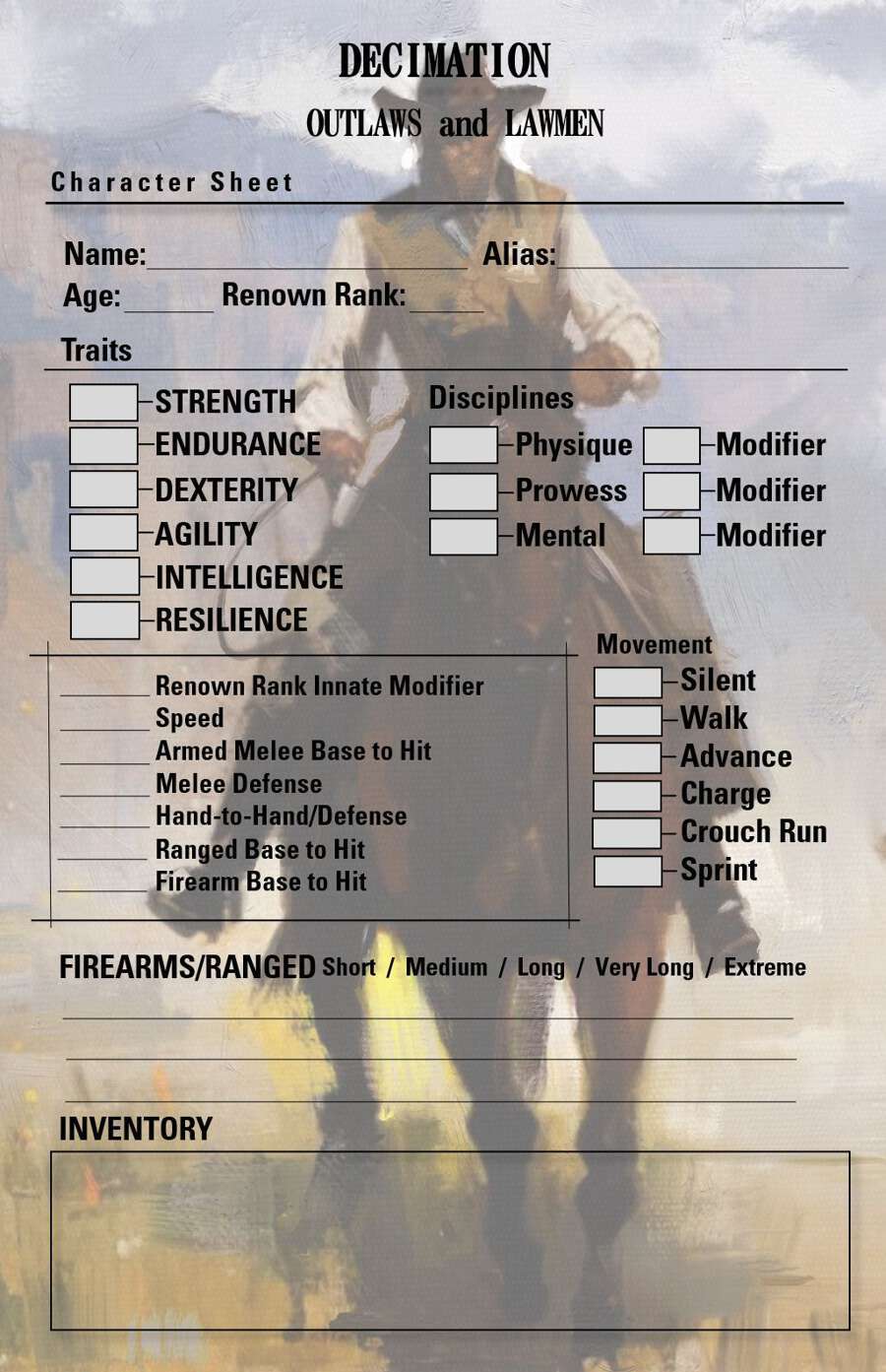 Decimation - Outlaws and Lawmen Character Sheets - Sleddog Games ...