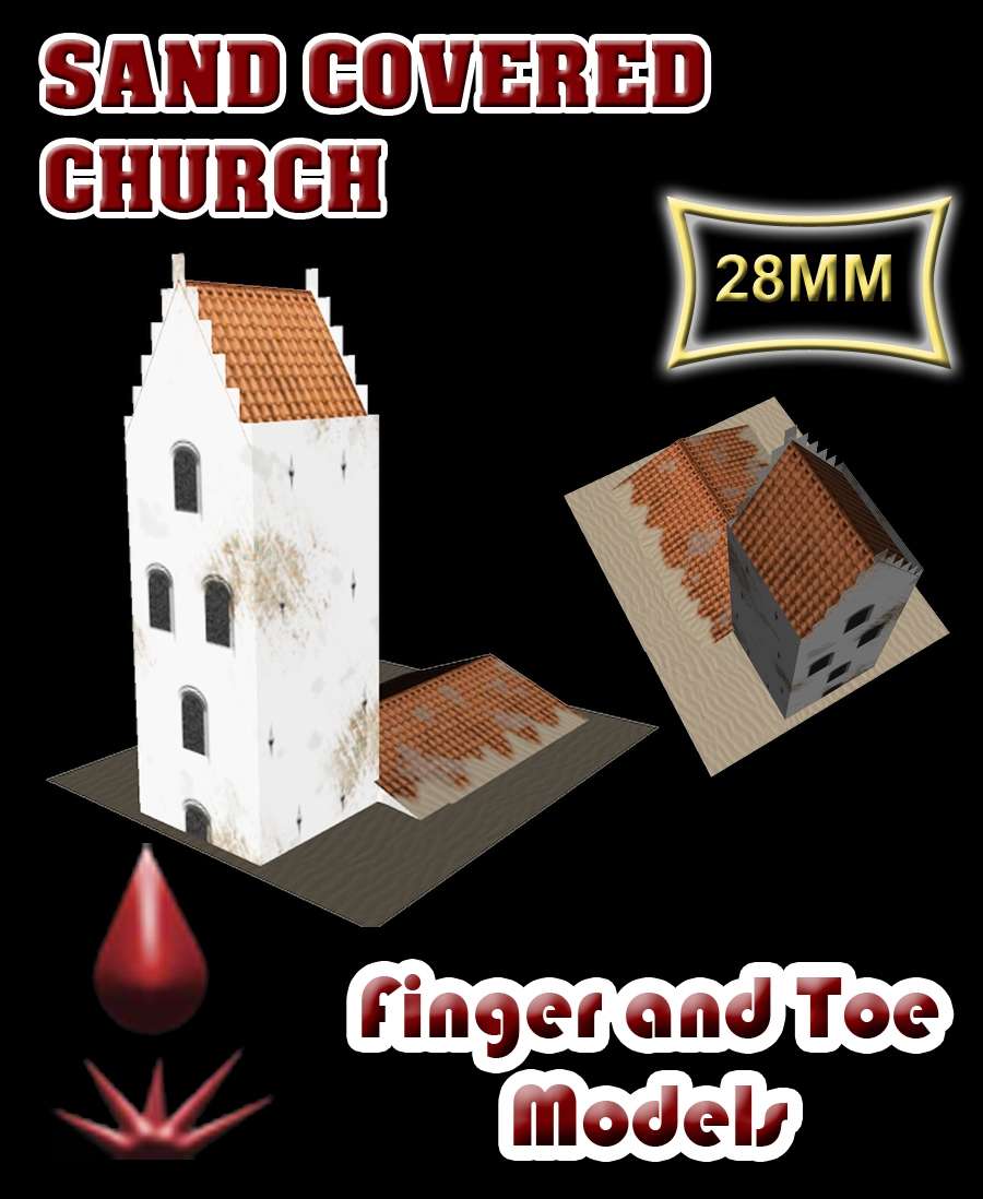 Sand Covered Church - Finger and Toe Models | Historic Scenery ...
