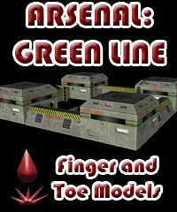 Green Line - Finger and Toe Models | Sci-Fi Scenery | DriveThruRPG