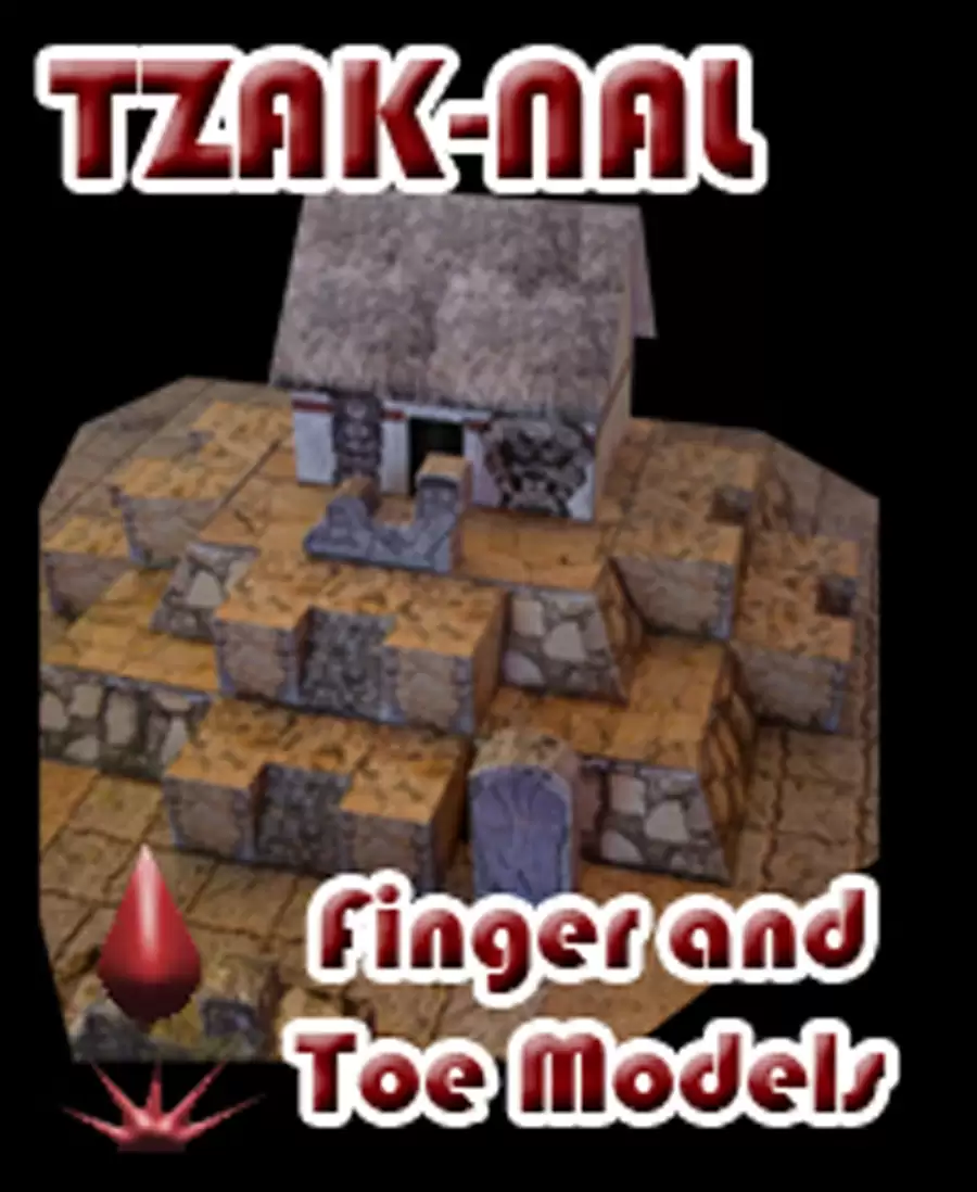 Tzak-Nal: The City - Finger and Toe Models | Historic Scenery | DriveThruRPG