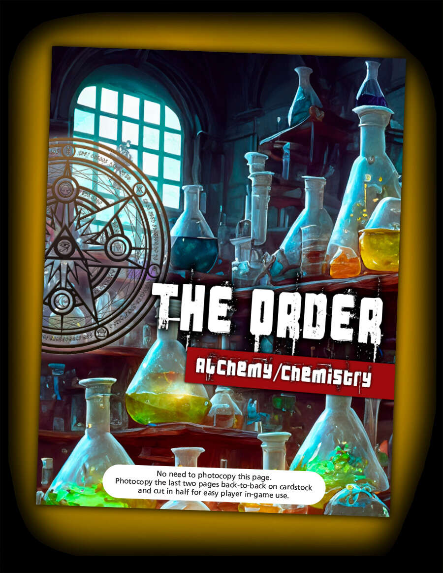 The Order - Alchemy-Chemistry - The Order of the Link | DriveThruRPG