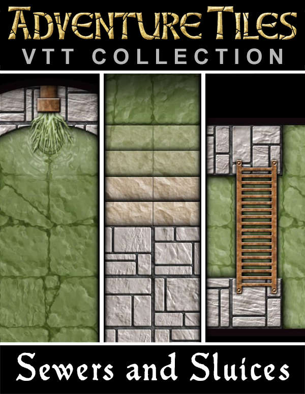 Adventure Tiles VTT Collection: Sewers and Sluices - SkeletonKey Games ...