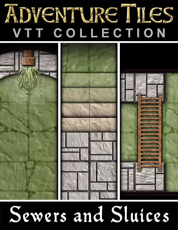 Adventure Tiles VTT Collection: Sewers and Sluices - SkeletonKey Games ...