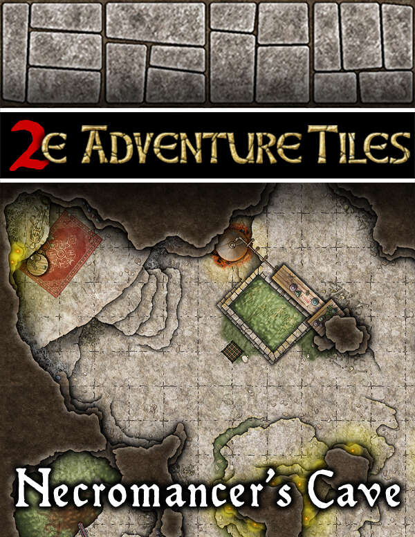 2e Adventure Tiles: Necromancer's Cave - SkeletonKey Games | DriveThruRPG