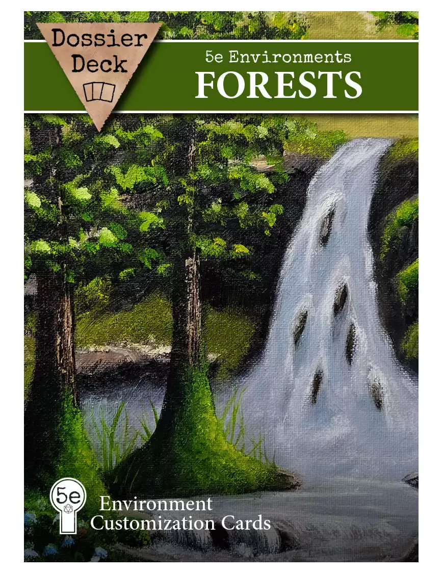 Dossier Deck: 5e Environments - FORESTS - SkeletonKey Games | DriveThruRPG