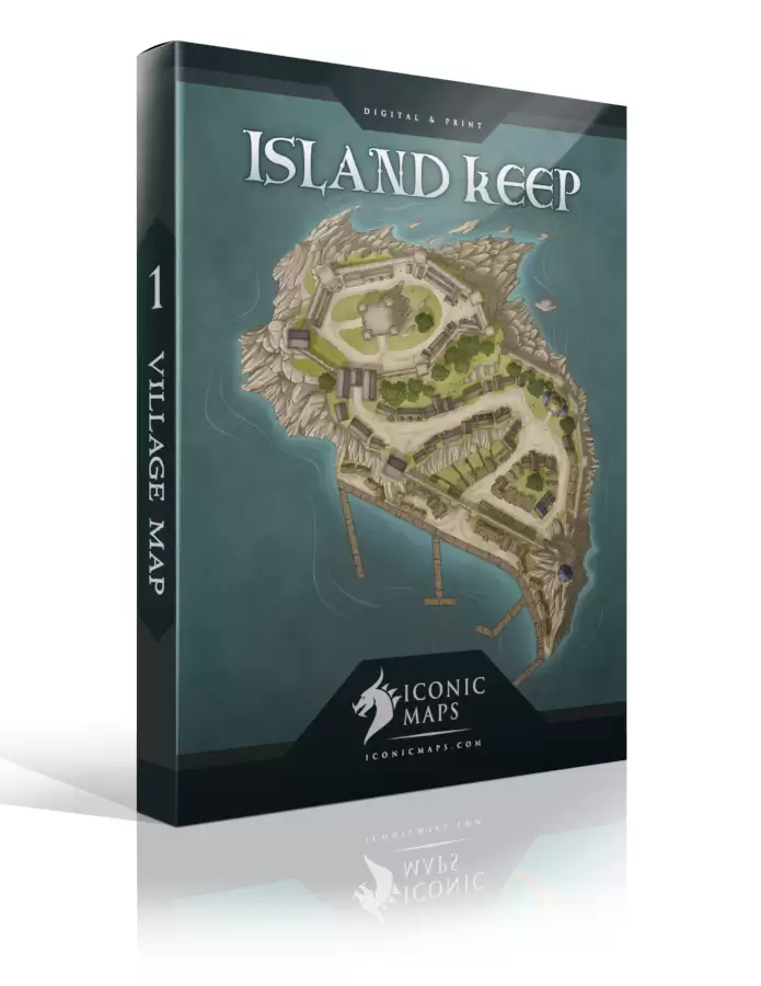 Island Keep - Iconic Maps | DriveThruRPG