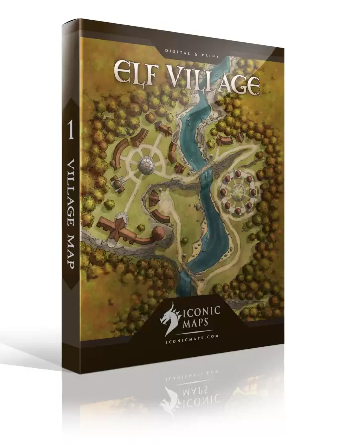 Elf Village - Iconic Maps | DriveThruRPG