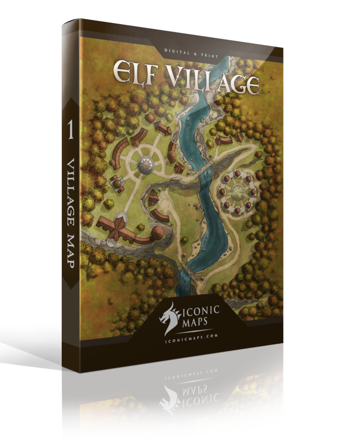 Elf Village - Commercial License - Iconic Maps | DriveThruRPG