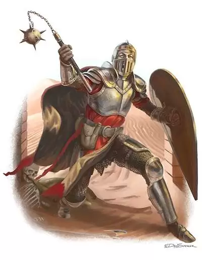 Character - Knight with Flail & Shield - RPG Stock Art - Dean Spencer ...