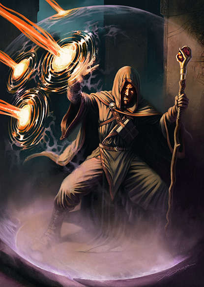 Cover full page - Mage - RPG Stock Art - Dean Spencer Art | Cover Full ...