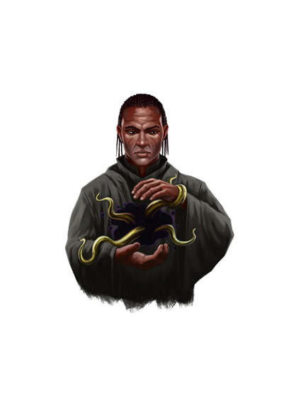 Filler spot colour - character: cleric of the old ones - RPG Stock Art ...