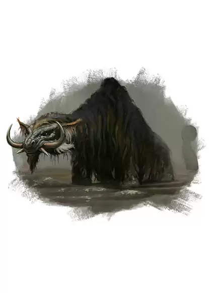 Filler spot colour - creature: catoblepas - RPG Stock Art - Dean ...