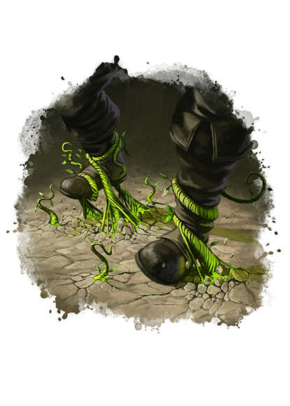 Filler spot colour - spell: entangling roots - RPG Stock Art - Dean ...