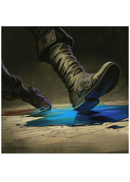 Colour card art - spell: grease - RPG Stock Art - Dean Spencer Art ...