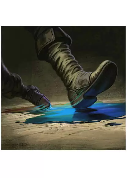 Colour card art - spell: grease - RPG Stock Art - Dean Spencer Art ...