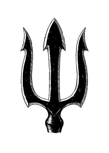 Filler spot - items: trident head - RPG Stock Art - Dean Spencer Art ...