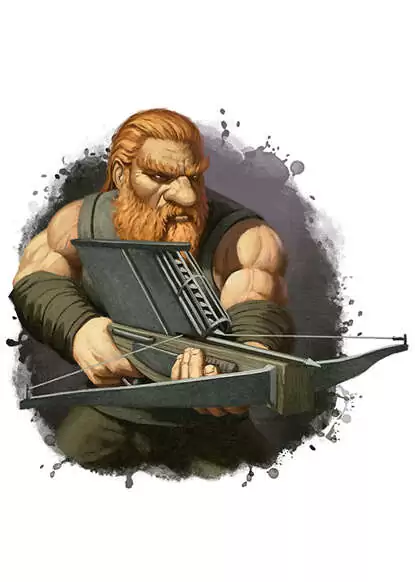 Filler spot colour - character: dwarf with railbow - RPG Stock Art ...