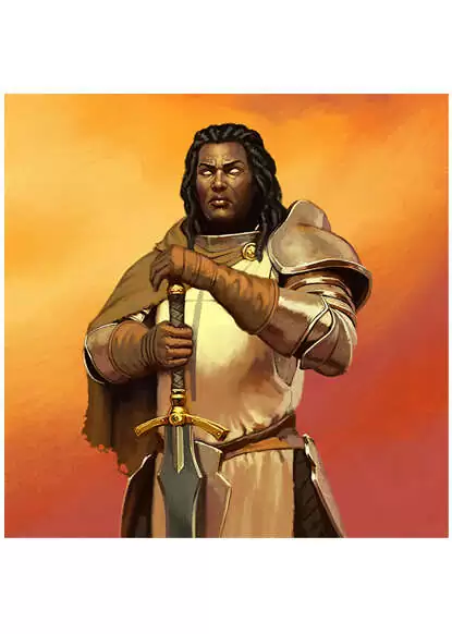 Colour card art - character: aasimar - RPG Stock Art - Dean Spencer Art ...