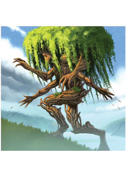Colour card art - character: treant - RPG Stock Art - Dean Spencer Art ...