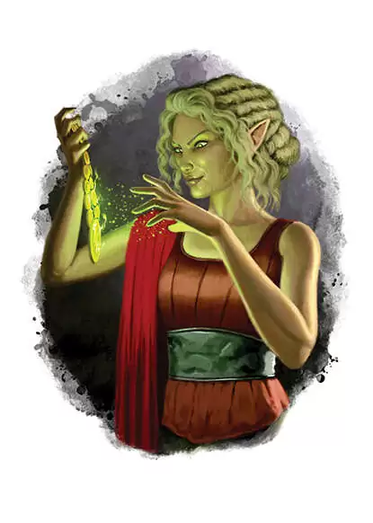 Filler spot colour - character: elf enchanter - RPG Stock Art - Dean ...