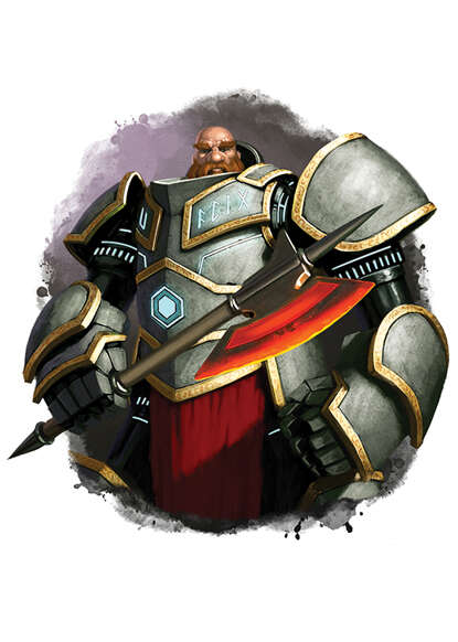 Filler spot colour - character: dwarven rune armour - RPG Stock Art ...
