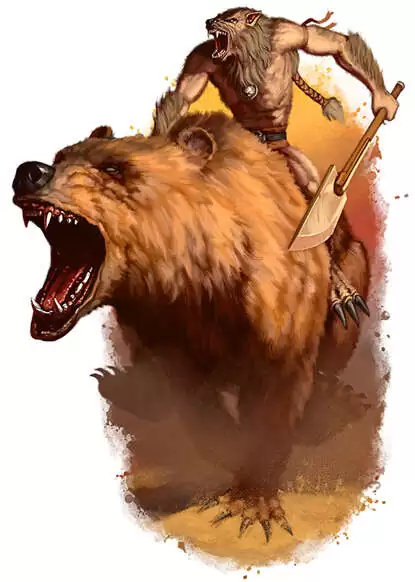 Filler spot colour - character: varg riding bear mount - RPG Stock Art ...
