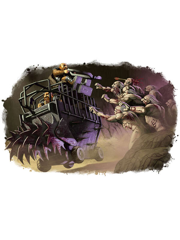 Filler spot colour - character: dwarven war machine - RPG Stock Art ...