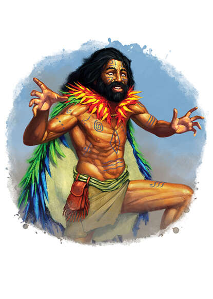 Filler spot colour - character: wildman - RPG Stock Art - Dean Spencer ...