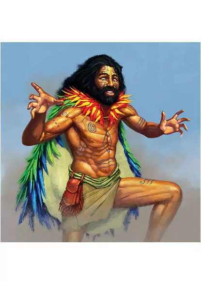 Colour card art - character: wildman - RPG Stock Art - Dean Spencer Art ...