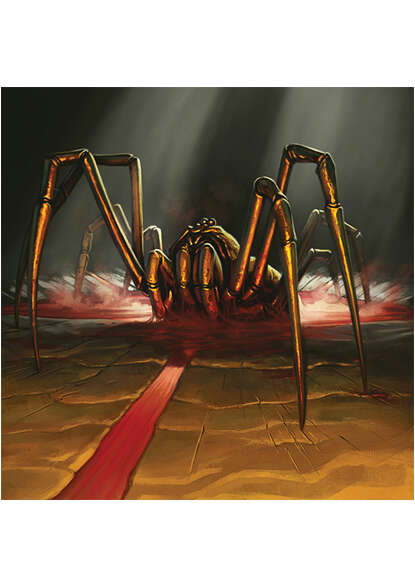 Colour card art - creature: blood spider - RPG Stock Art - Dean Spencer ...