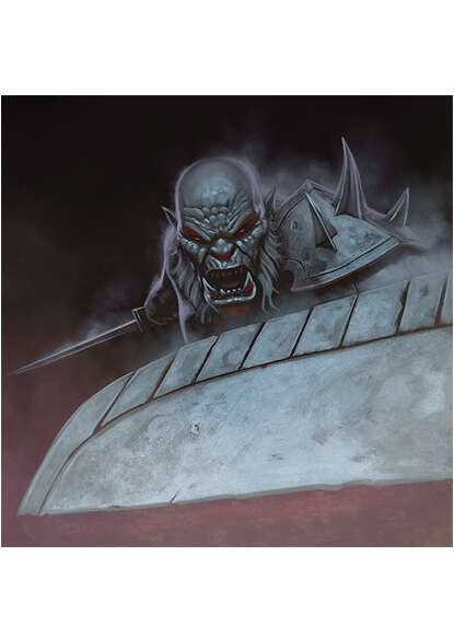 Colour card art - character: orc spirit - RPG Stock Art - Dean Spencer ...