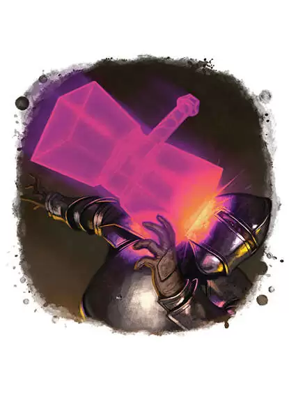 Filler spot colour - spell: spectral hammer - RPG Stock Art - Dean ...