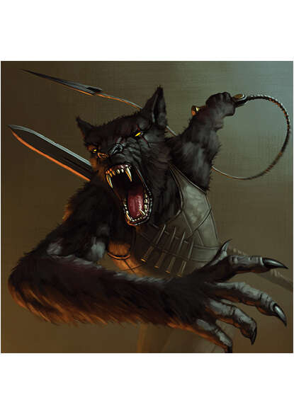 Colour card art - character: varg rogue - RPG Stock Art - Dean Spencer ...