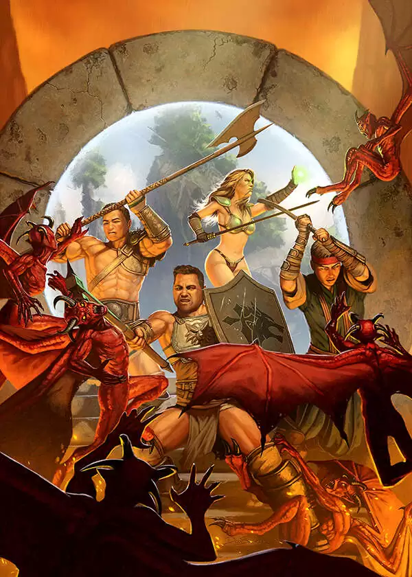 Cover full page - Sword and Sorcery - RPG Stock Art - Dean Spencer Art ...