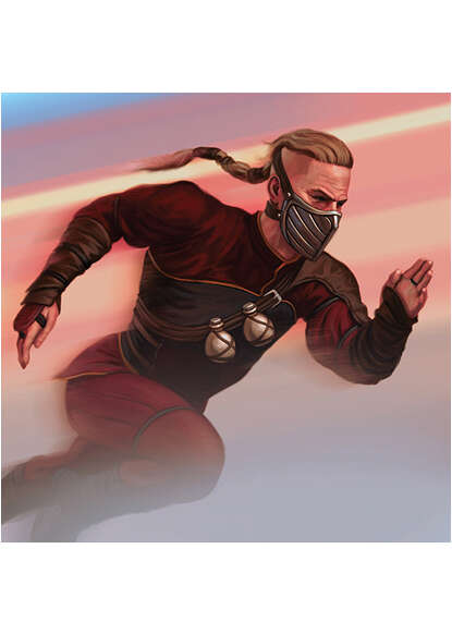 Colour card art - character: speedster mage - RPG Stock Art - Dean ...