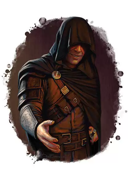 Filler spot colour - character: nightblade guild leader - RPG Stock Art ...