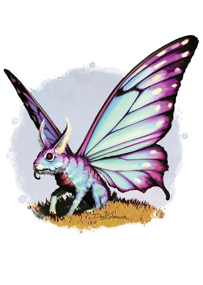 Filler spot colour - creature: fae rabbit - RPG Stock Art - Dean ...