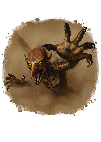 Filler spot colour - character: mephit dust - RPG Stock Art - Dean ...