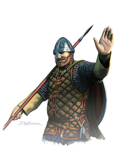 Colour cut out - character: portly soldier - RPG Stock Art - Dean ...