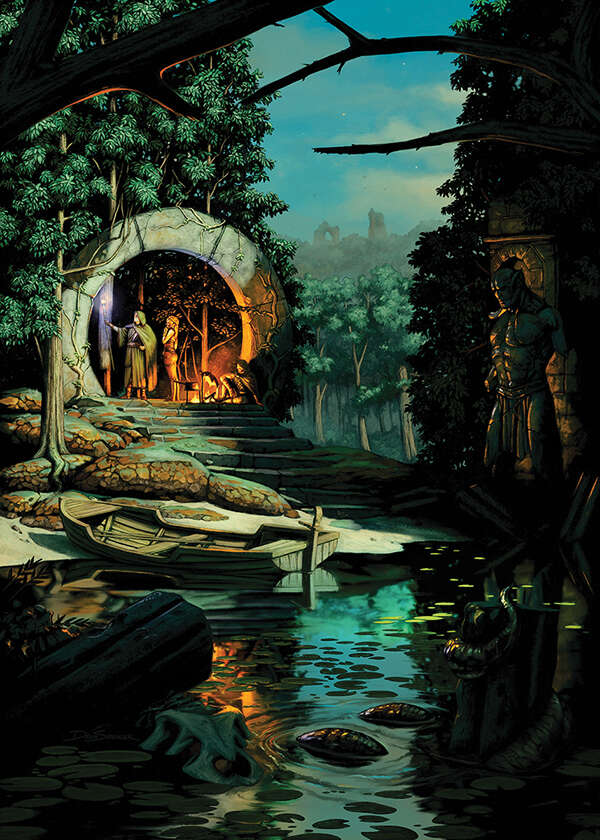 Cover full page - Forest Ruins - RPG Stock Art - Dean Spencer Art ...
