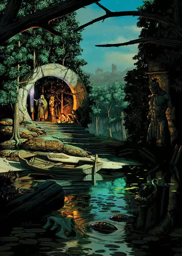 Cover full page - Forest Ruins - RPG Stock Art - Dean Spencer Art ...