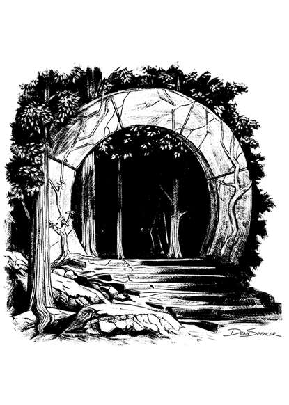 Filler spot - environment: forest portal - RPG Stock Art - Dean Spencer ...