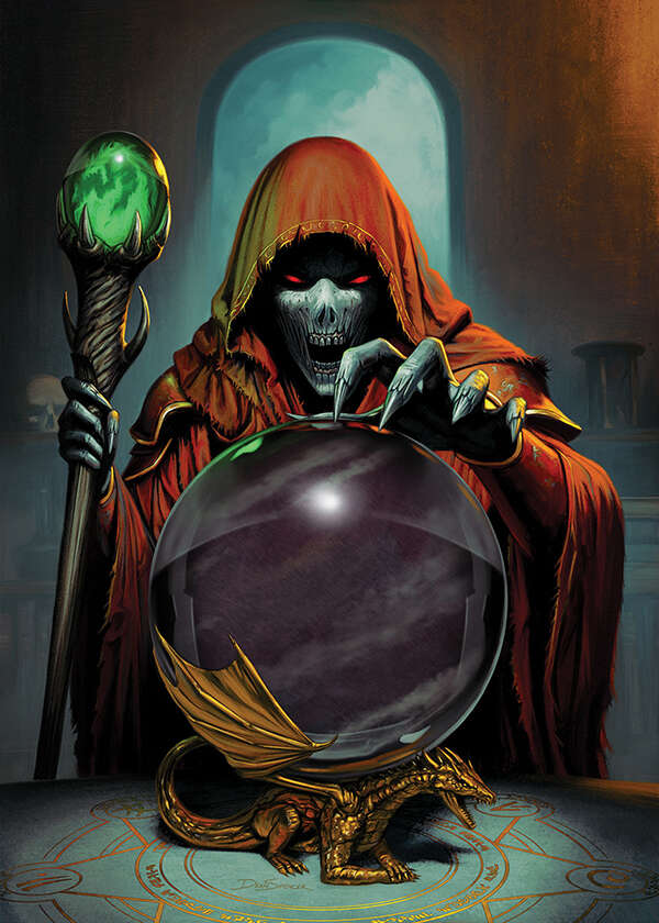 Cover full page - Lich Scrying - RPG Stock Art - Dean Spencer Art ...
