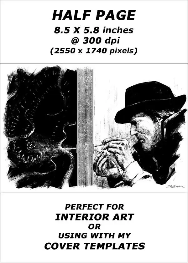 Half page line - Waiting Horror - RPG Stock Art - Dean Spencer Art ...