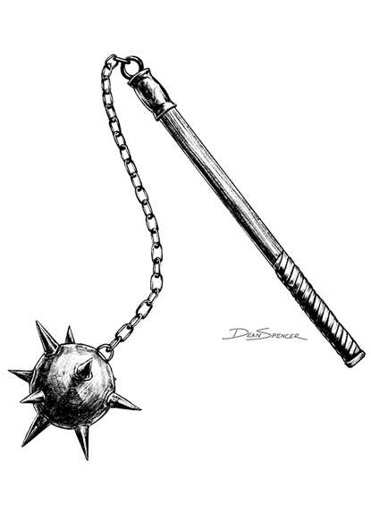 Filler spot - items: flail - RPG Stock Art - Dean Spencer Art | Filler ...