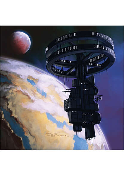Colour card art - environment: space station - RPG Stock Art - Dean ...
