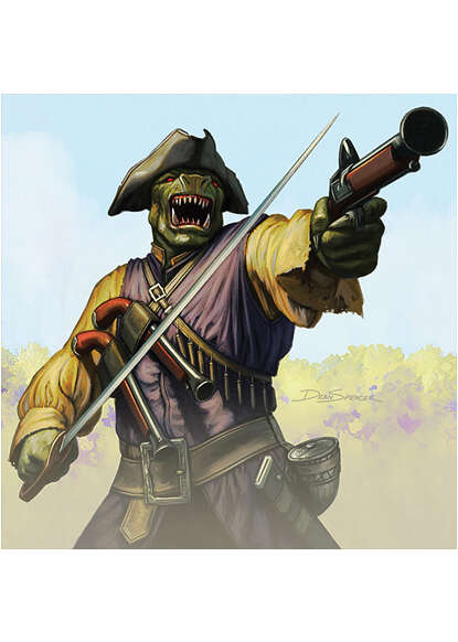 Colour card art - character: orc bandit - RPG Stock Art - Dean Spencer ...