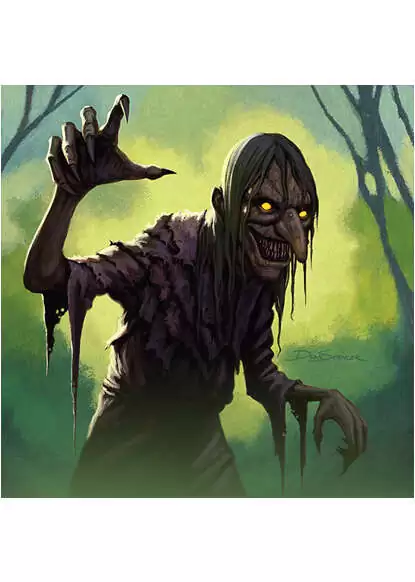 Colour card art - character: swamp witch - RPG Stock Art - Dean Spencer ...