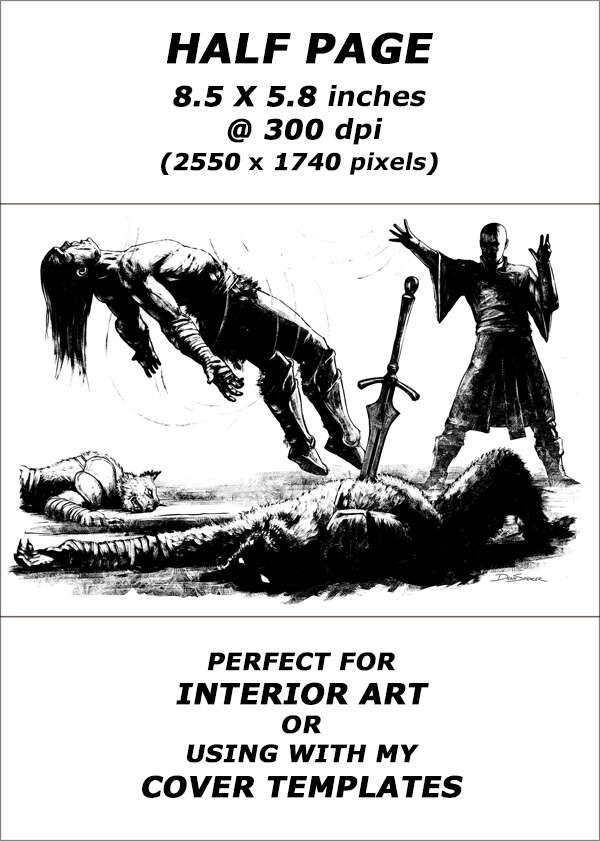 Half page line - Resurrection - RPG Stock Art - Dean Spencer Art | Half ...